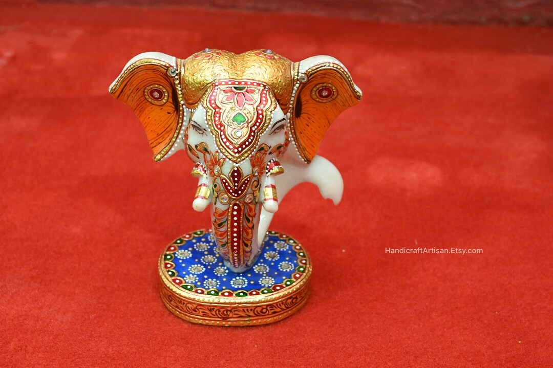 Decorative Elephant Face Statue / Art Decor / Birthday Gift ...