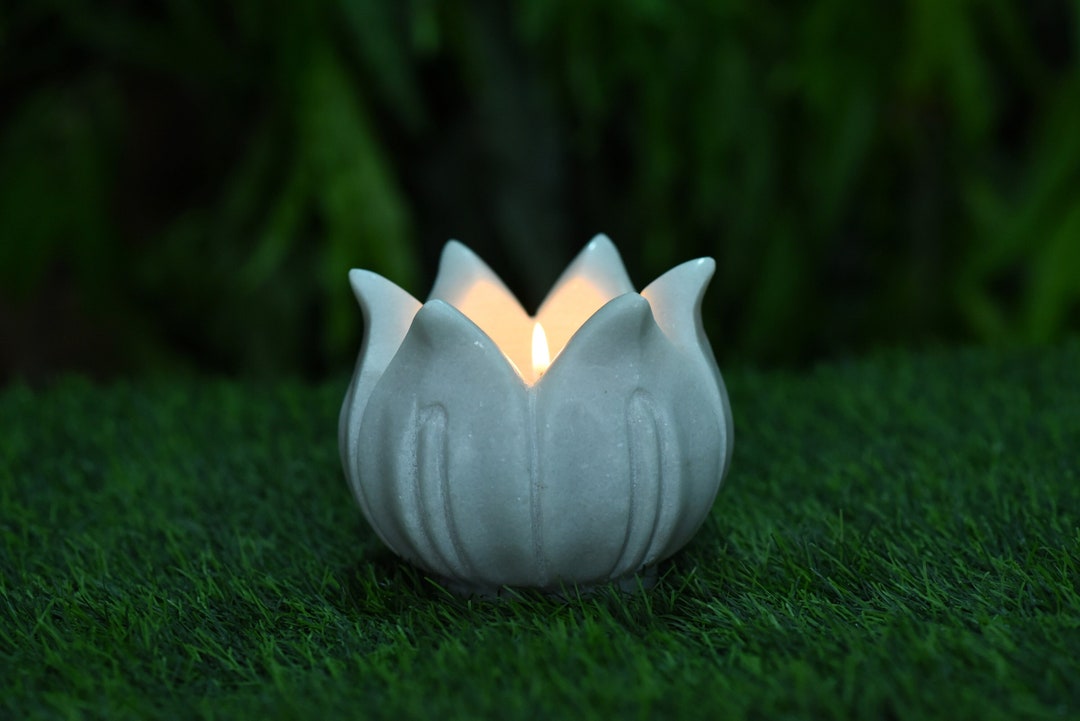 Candle Holder | Lotus Shaped Candle Holder | Handcrafted | Art Object ...