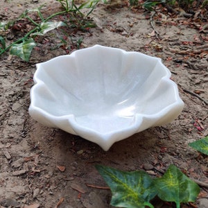 Decorative Marble Flower Bowl Handcarved Bowl Indian Marble Bowl Bowl ...
