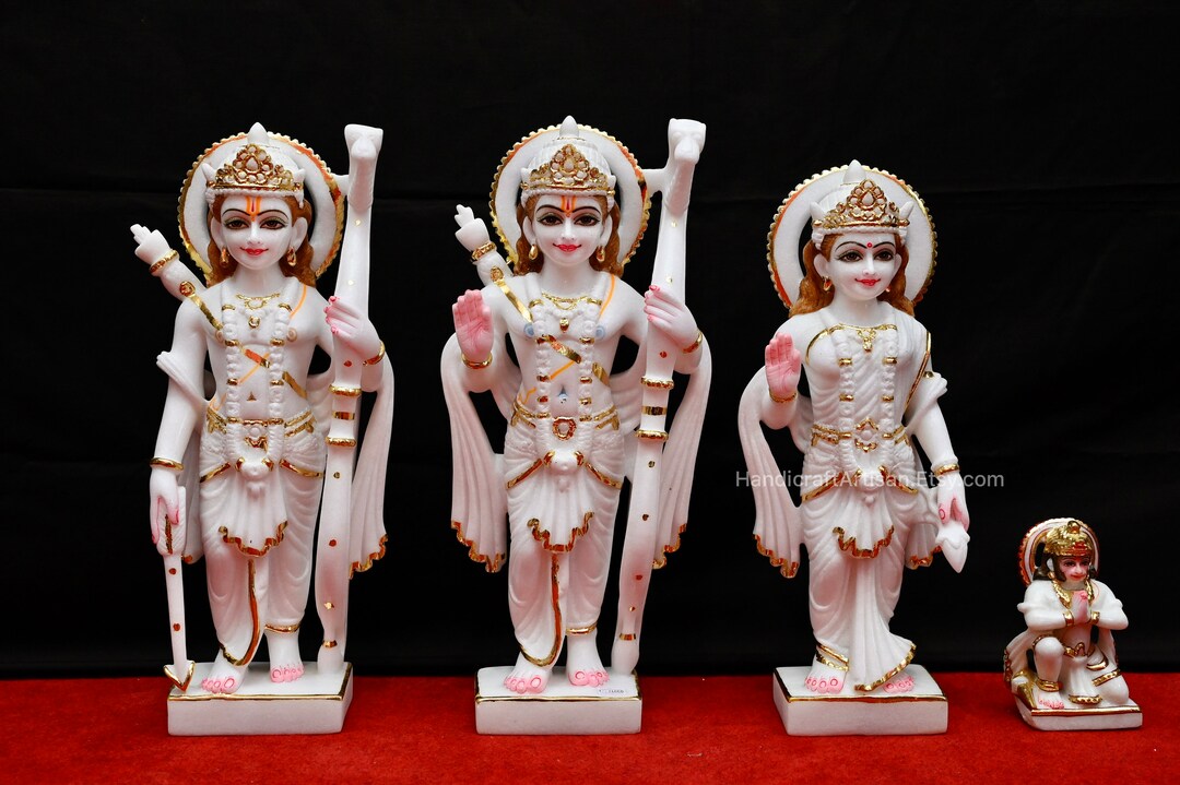 Ram Laxman Sita Hanuman / Ram Darbar Statue - Etsy