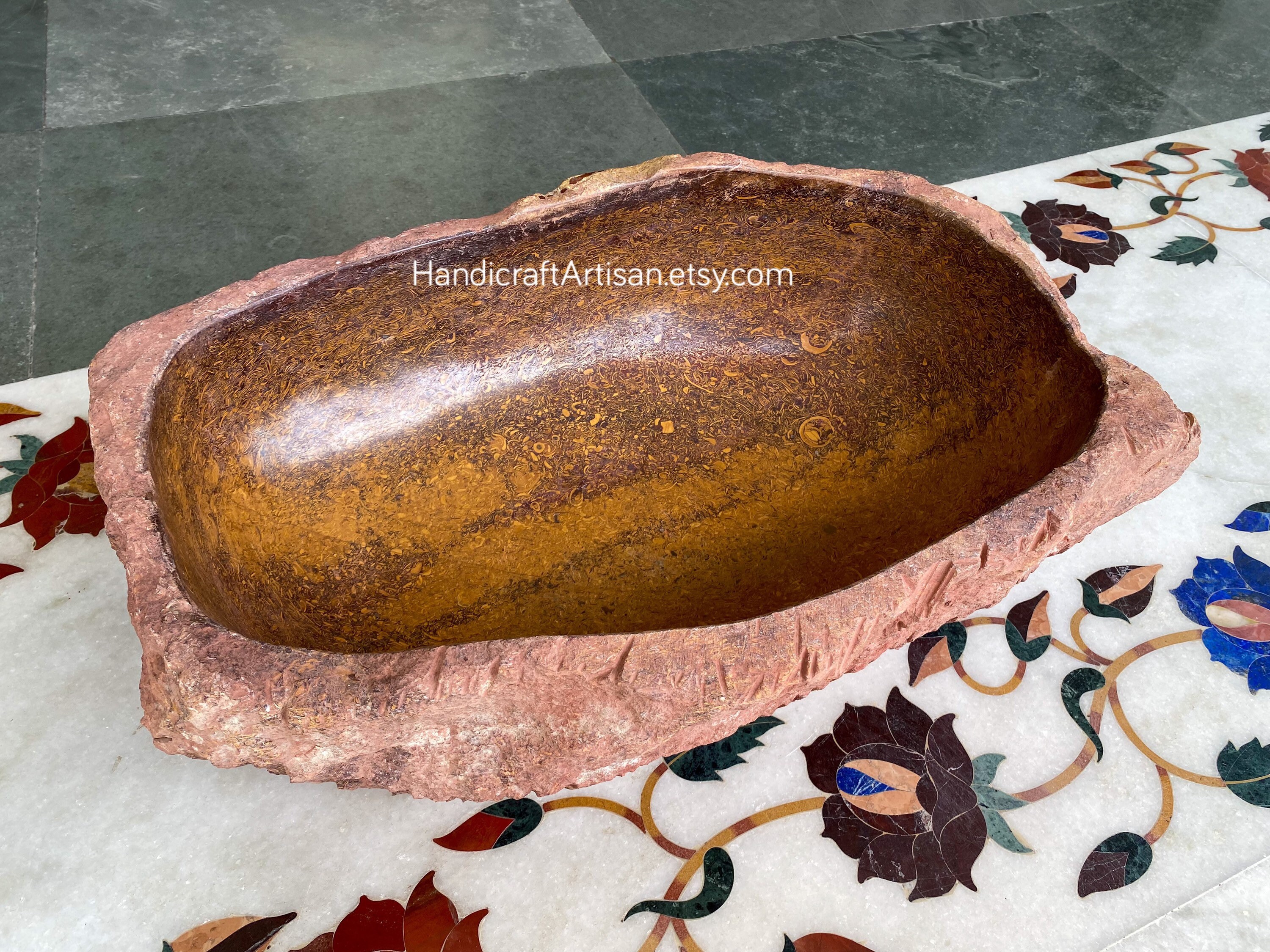 Decorative Marble Bowl | Flower Bowl | Handcrafted Marble Bowl ...