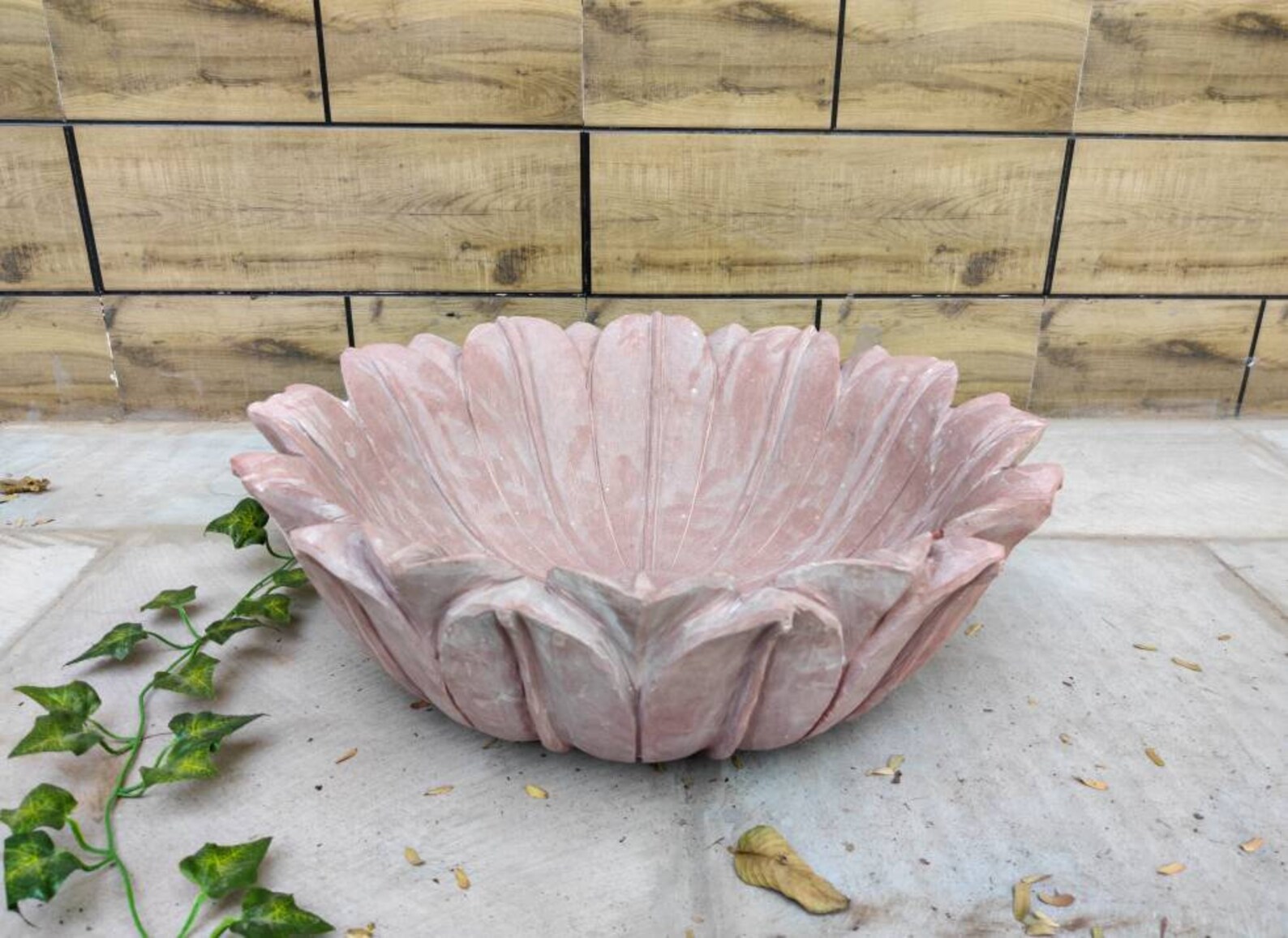 Jumbo Size Patina Marble Flower Bowl , Antique Marble Bowl , Vintage ...