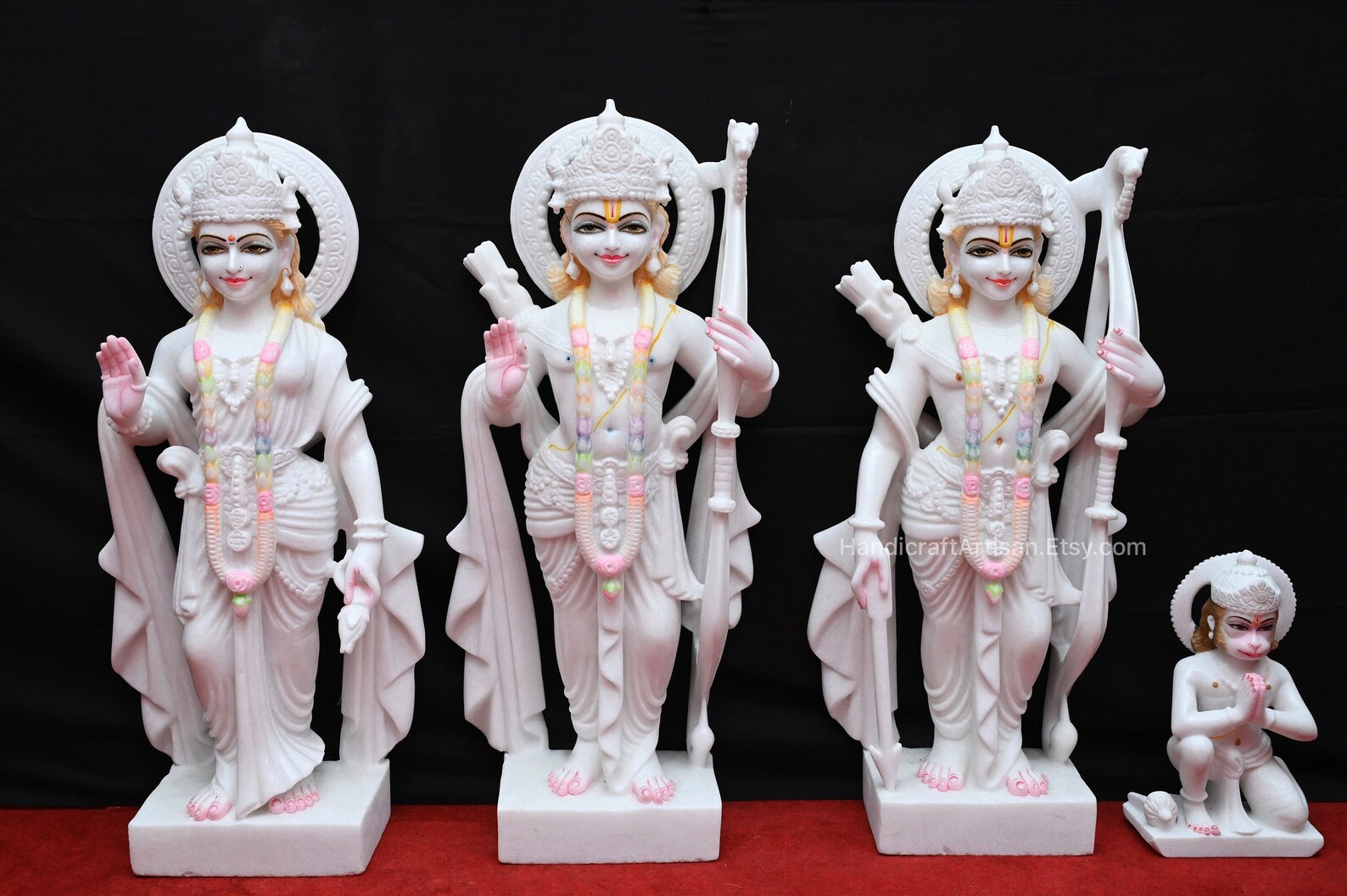 Ram Laxman Sita Hanuman / Ram Darbar Statue - Etsy