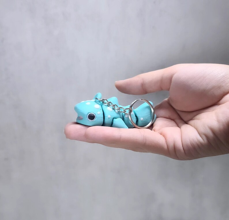 Whale Shark Keychain, 3d Printed Whale Shark Keychain, Cute Keychains ...