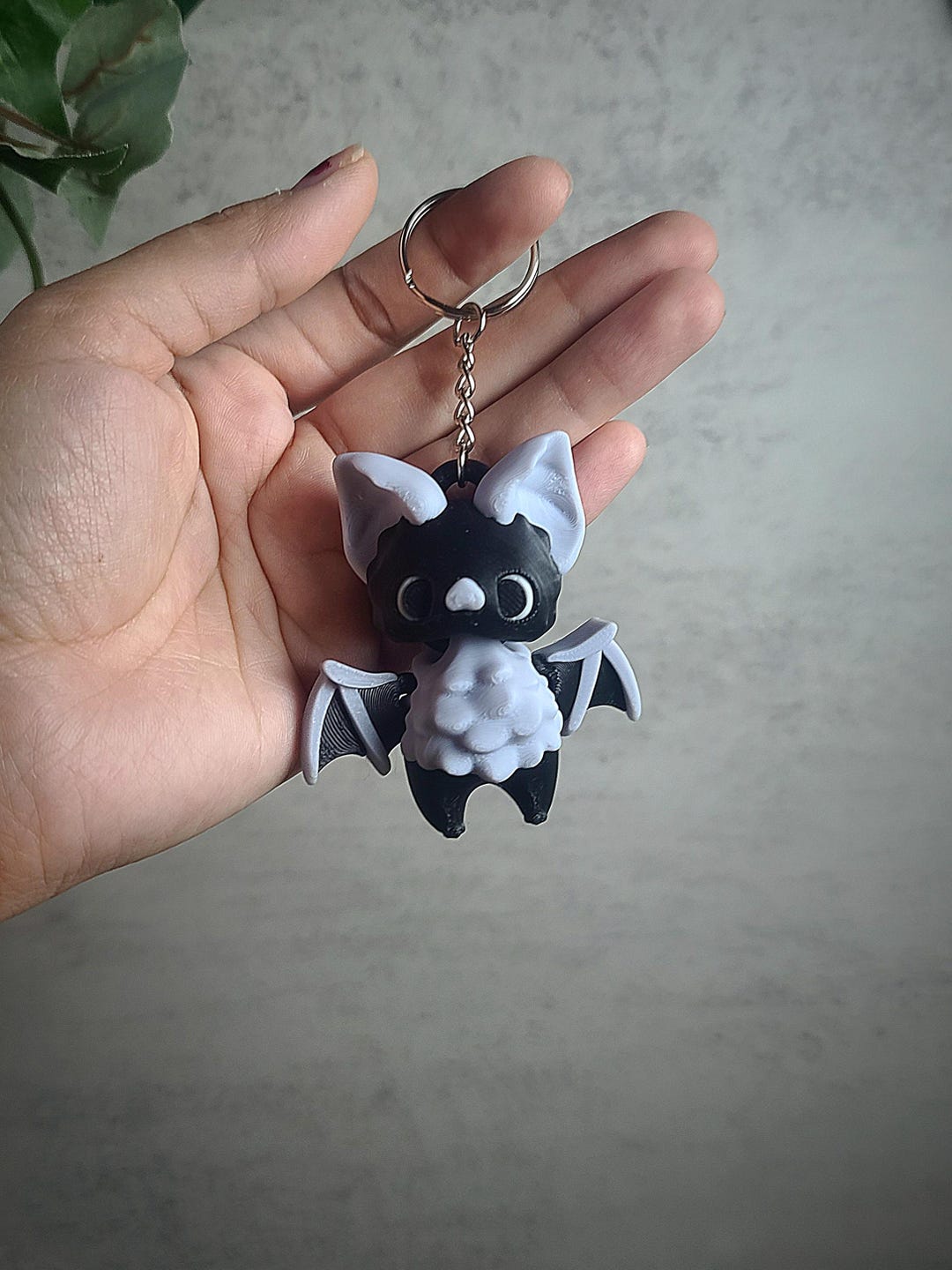 Bat Spooky Pixie Keychain, Layers in Green, Halloween Keychain, Pixie ...