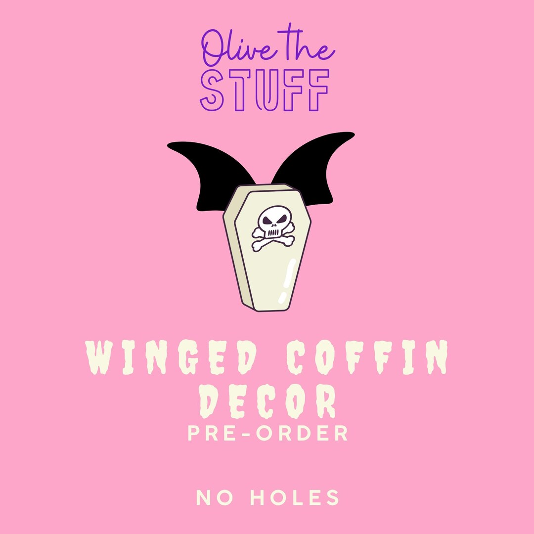 Winged Coffin Display, Pre-order, No Holes - Etsy