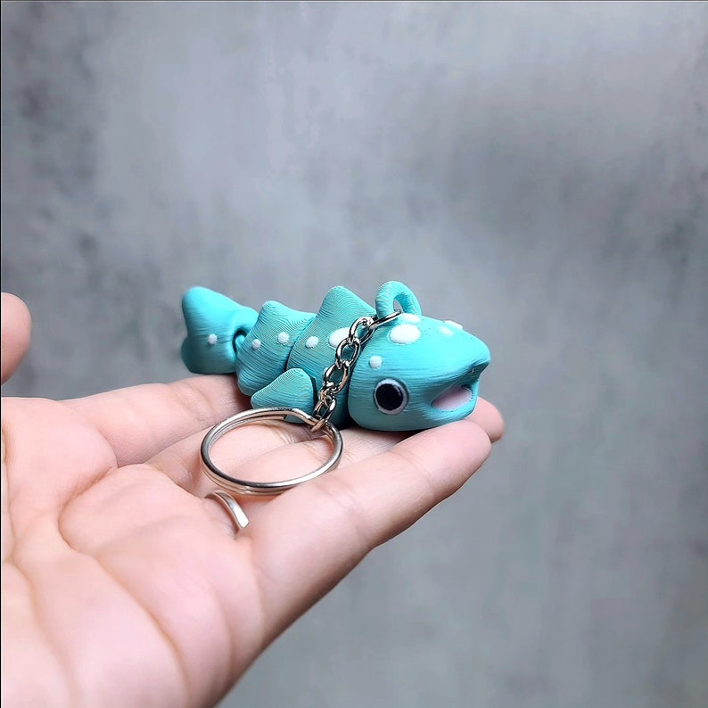 Whale Shark Keychain, 3d Printed Whale Shark Keychain, Cute Keychains ...