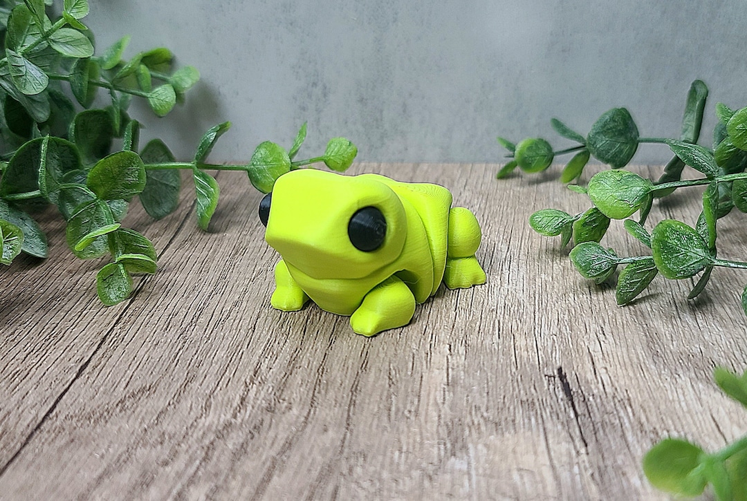 3d Printed Articulated Frog, 3d Printed Frog, Kawaii Gift - Etsy
