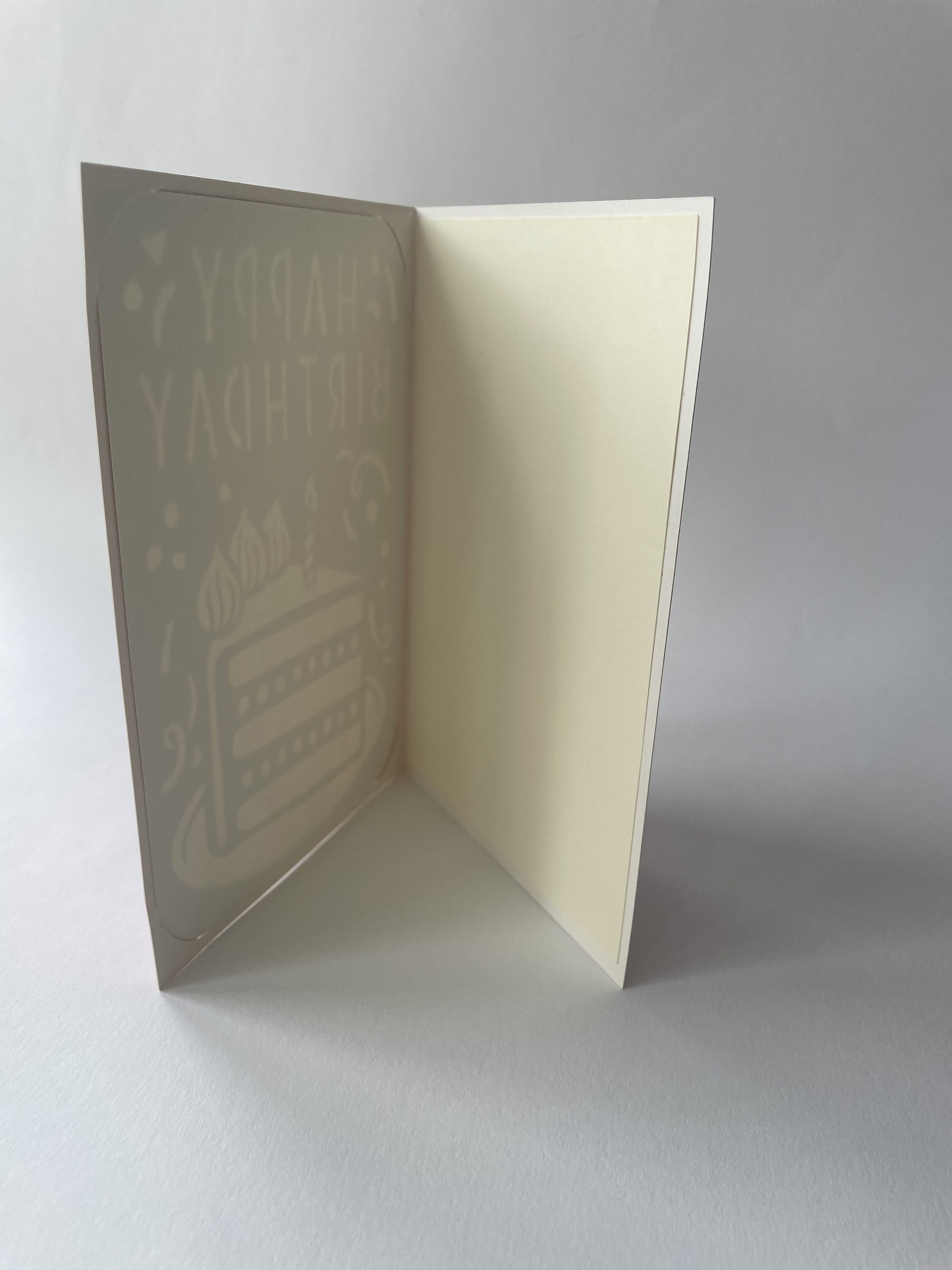 HAPPY BIRTHDAY Card White and Cream - Etsy Hong Kong
