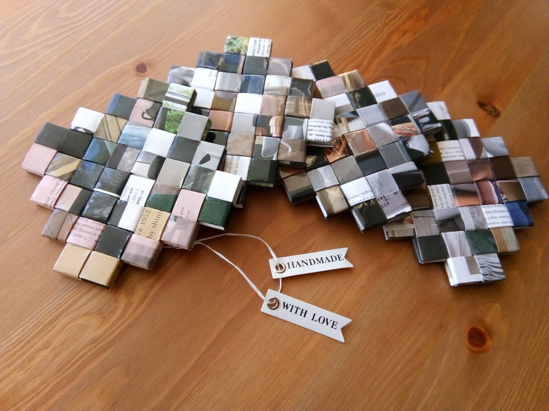 Handmade Recycled Paper Coasters/set of 4/ Unique Coasters - Etsy