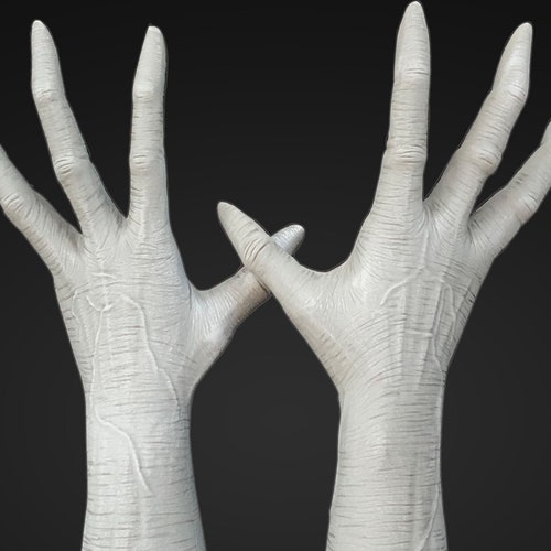 ALIEN HANDS Latex Gloves little Green Man WEARABLE | Etsy