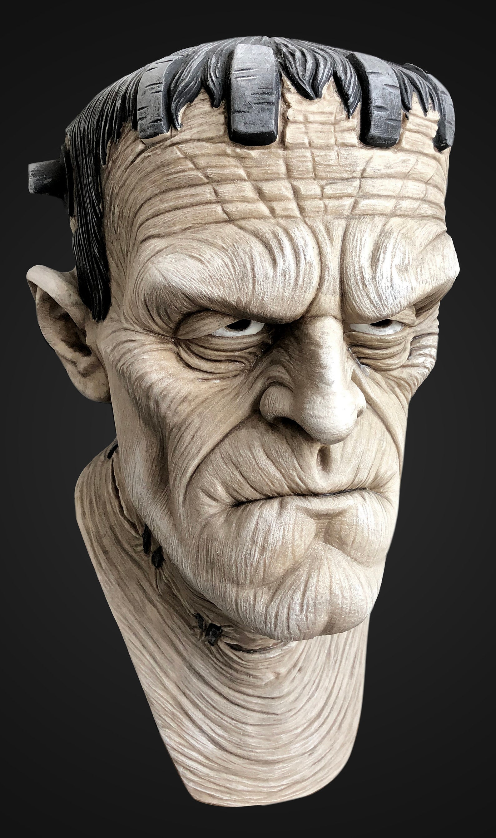 Frankenstein Deluxe Latex Mask WEARABLE Handmade Signed Numbered - Etsy