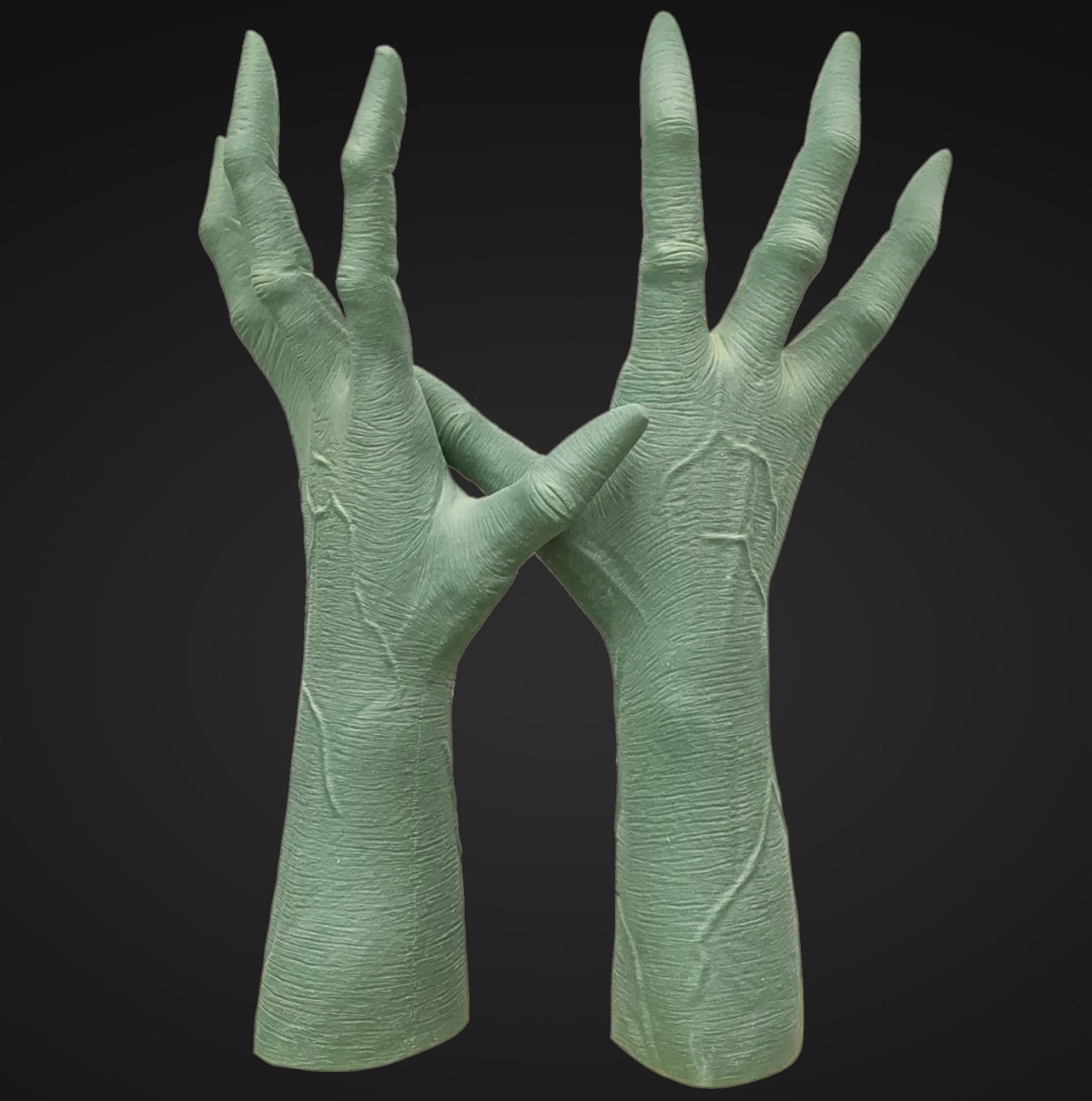 ALIEN HANDS Latex Gloves little Green Man WEARABLE - Etsy