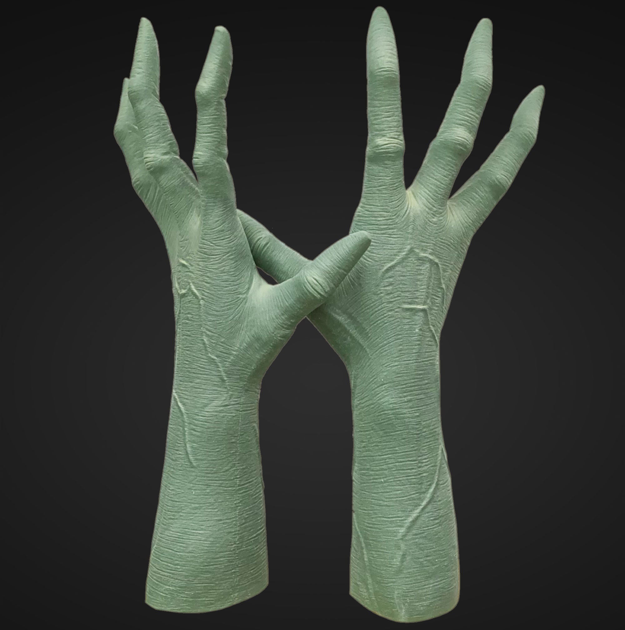 ALIEN HANDS Latex Gloves little Green Man WEARABLE - Etsy