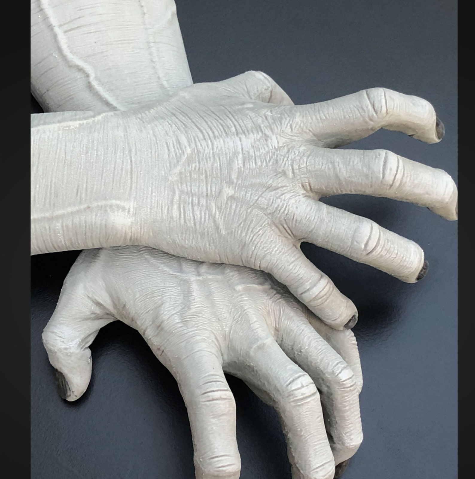 Frankenstein Latex Hands / Gloves Handmade Handpainted - Etsy