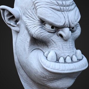 GRAY OGRE Latex Mask Wearable Handmade Signed Numbered - Etsy