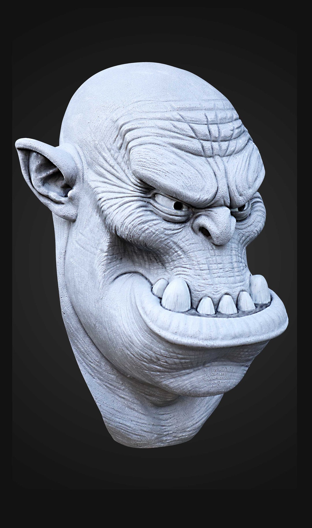 GRAY OGRE Latex Mask Wearable Handmade Signed Numbered - Etsy