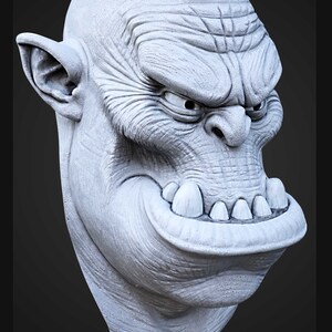 GRAY OGRE Latex Mask Wearable Handmade Signed Numbered - Etsy