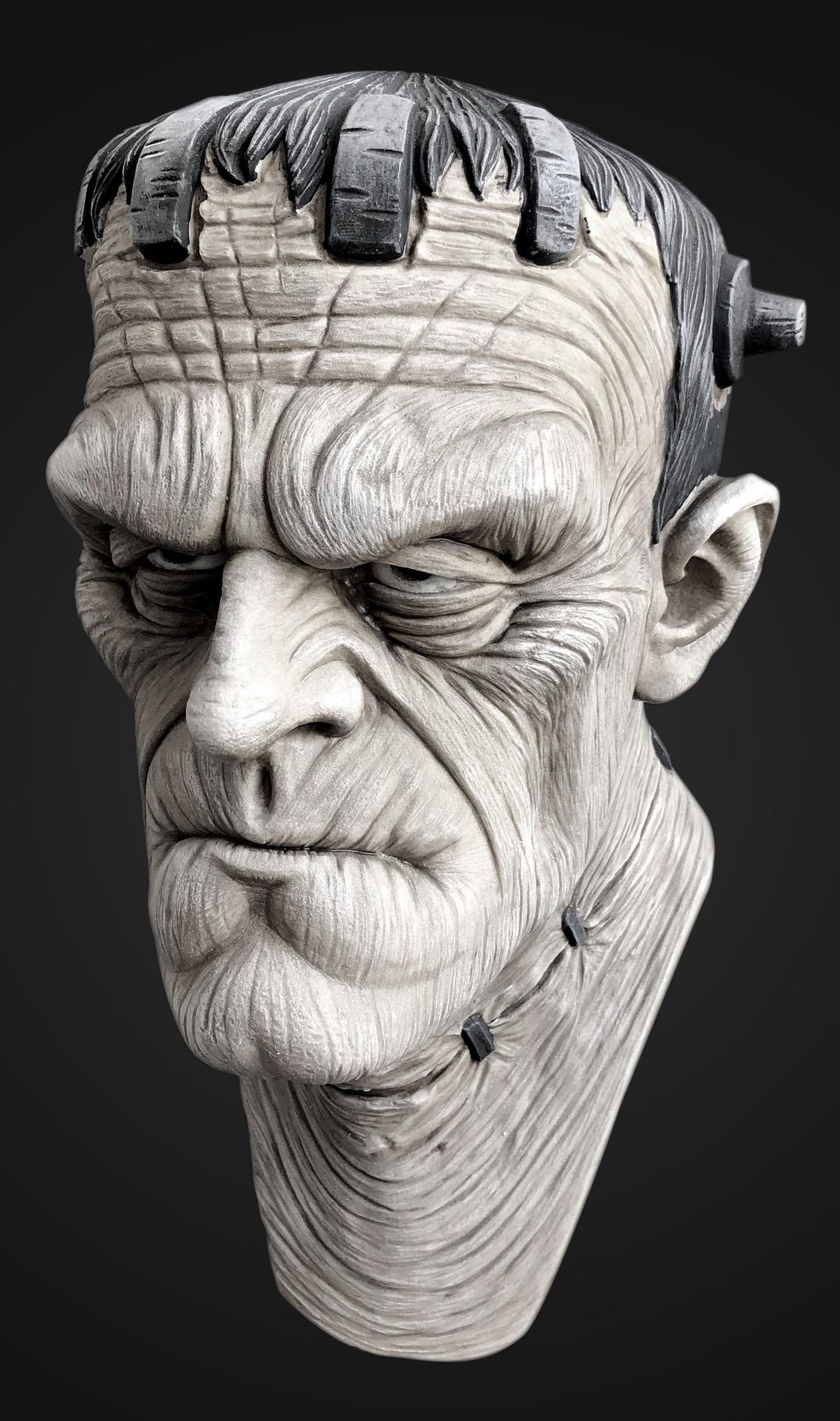 Frankenstein Deluxe Latex Mask WEARABLE Handmade Signed Numbered - Etsy