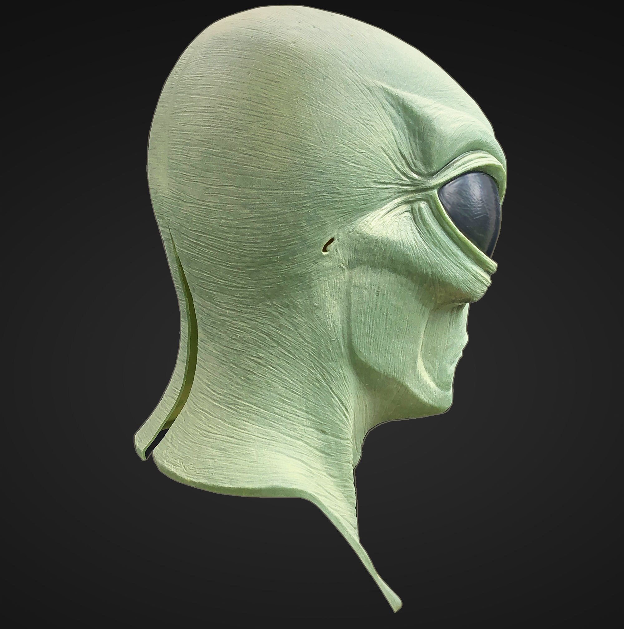 ALIEN Latex Collectors Mask little Green Man - Etsy UK