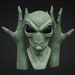ALIEN HANDS Latex Gloves little Green Man WEARABLE Handmade Signed ...