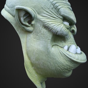GREEN OGRE Latex Mask Wearable Handmade Signed Numbered - Etsy