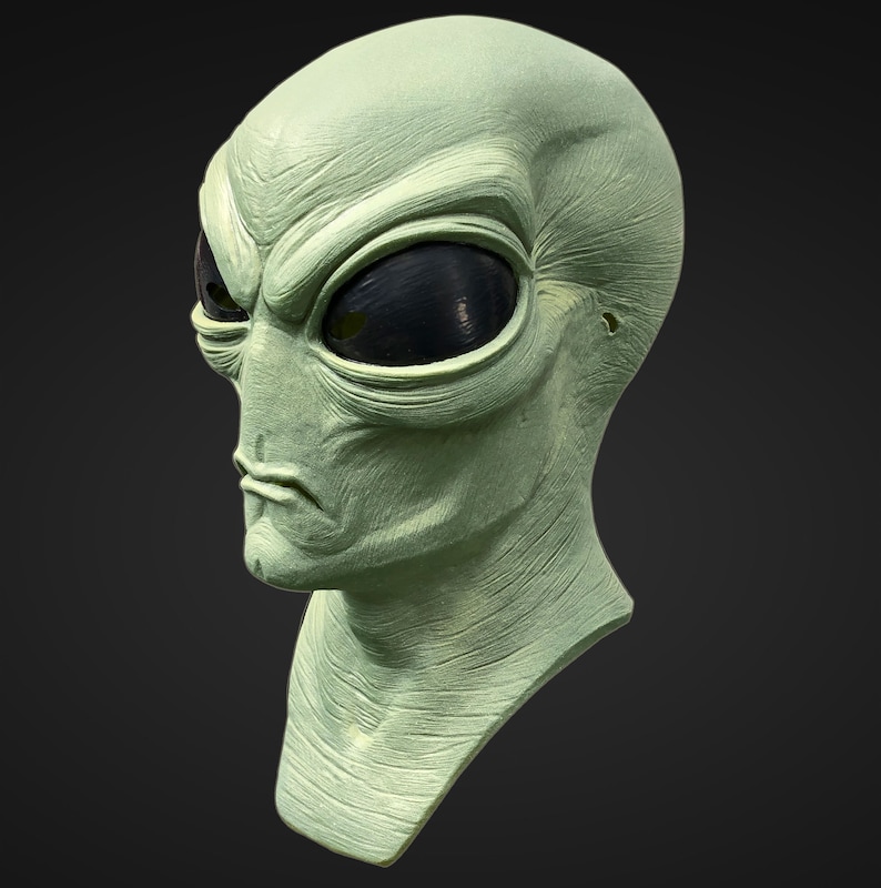 ALIEN Latex Collectors Mask little Green Man - Etsy