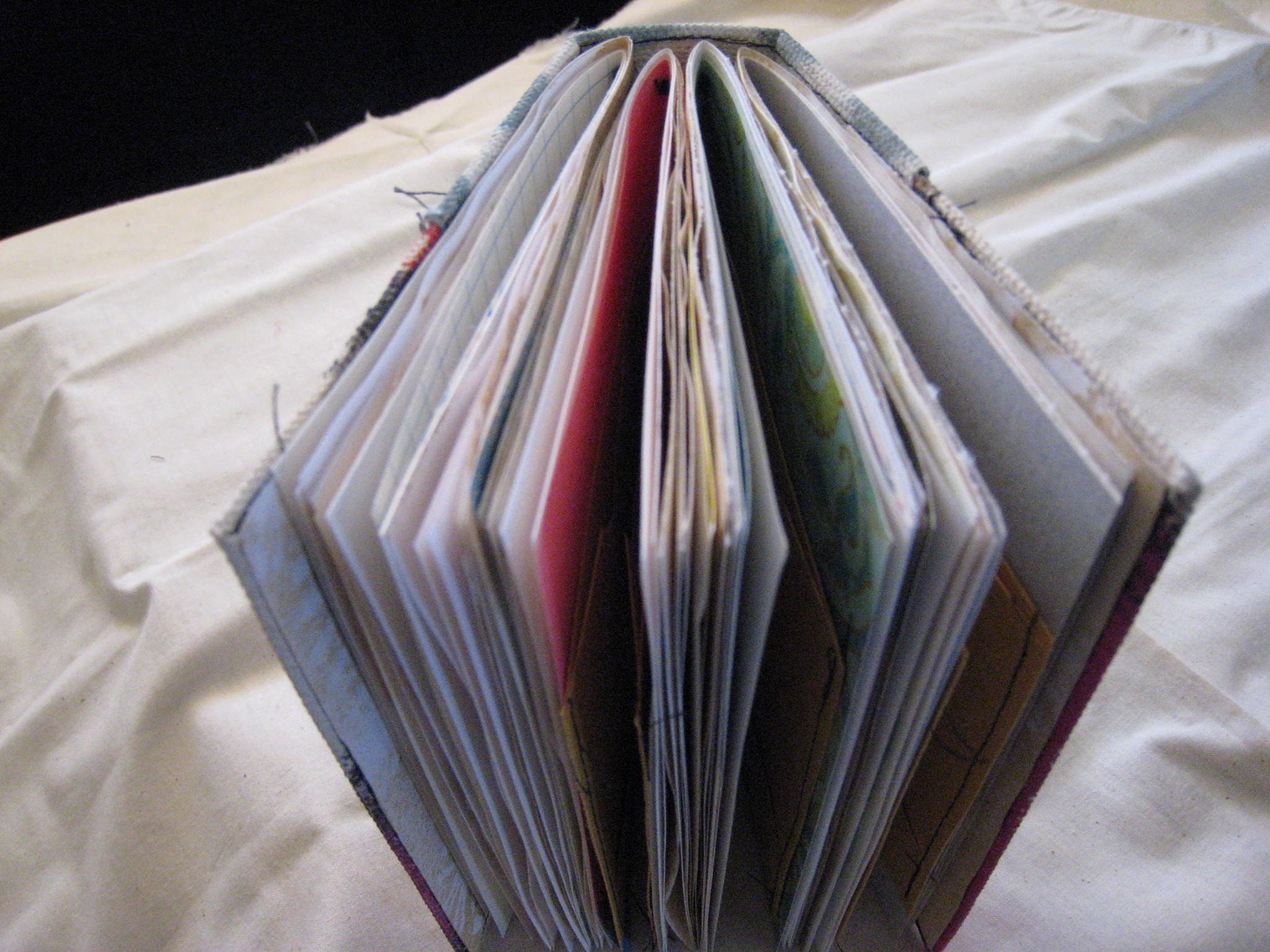 Canvas Journal Cut Out Spine-alpha - Etsy