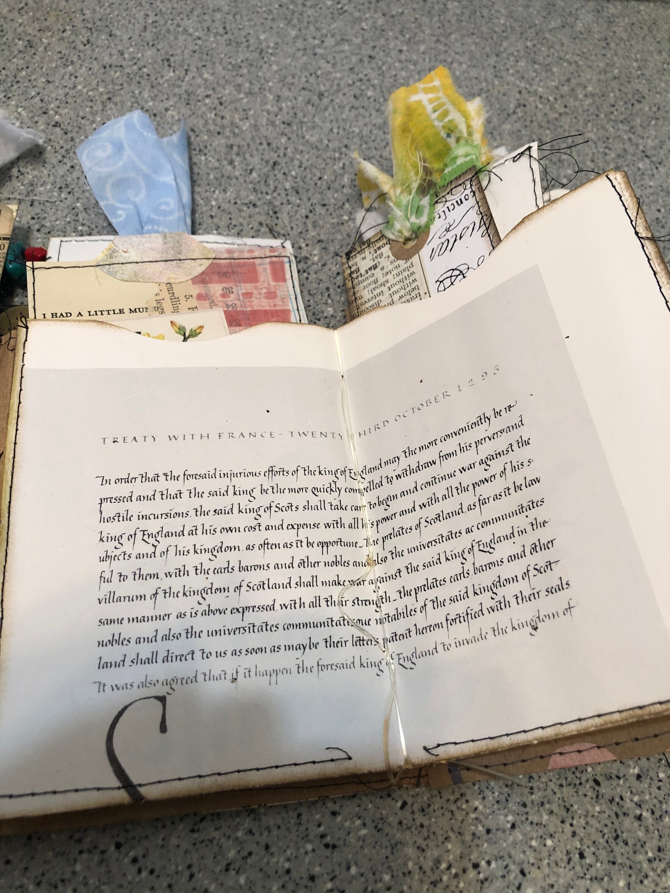 Four Fold Collaged Junk Journal - Etsy