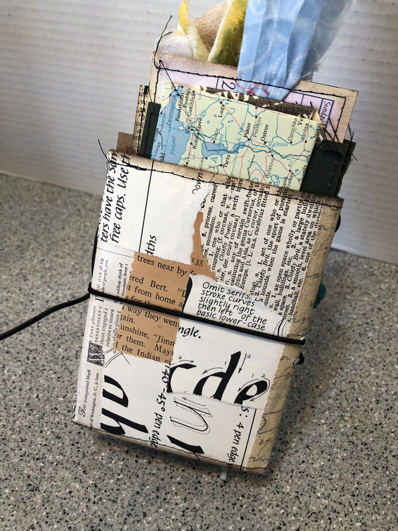 Four Fold Collaged Junk Journal - Etsy