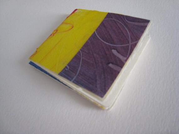 Paste Paper Hand Lettered Alphabet Book | Etsy