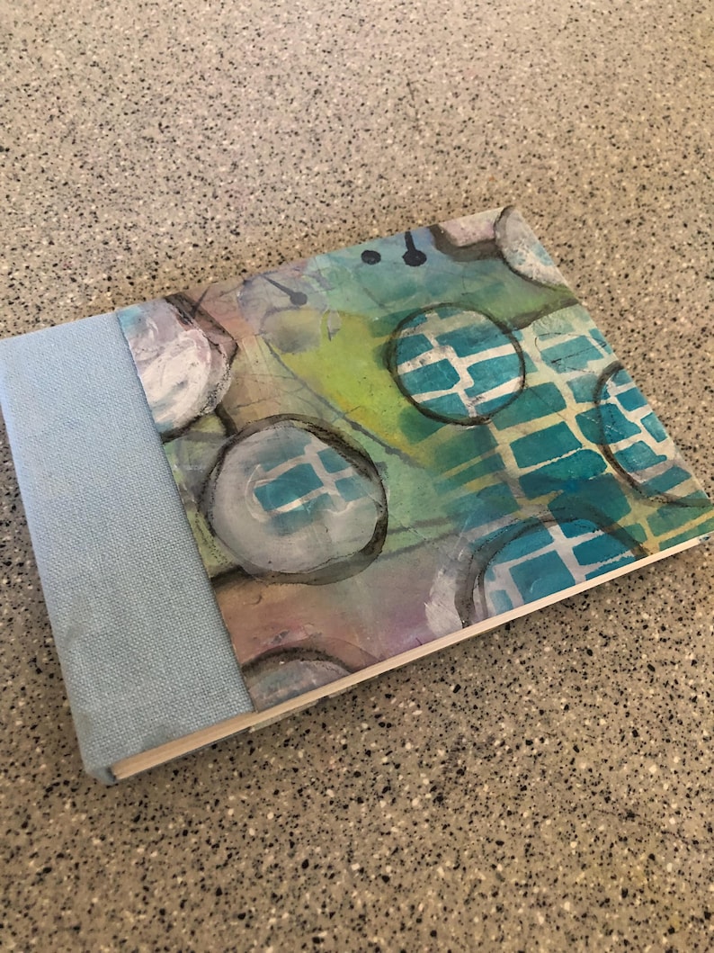Hand Painted Fabric Covered Journal - Etsy