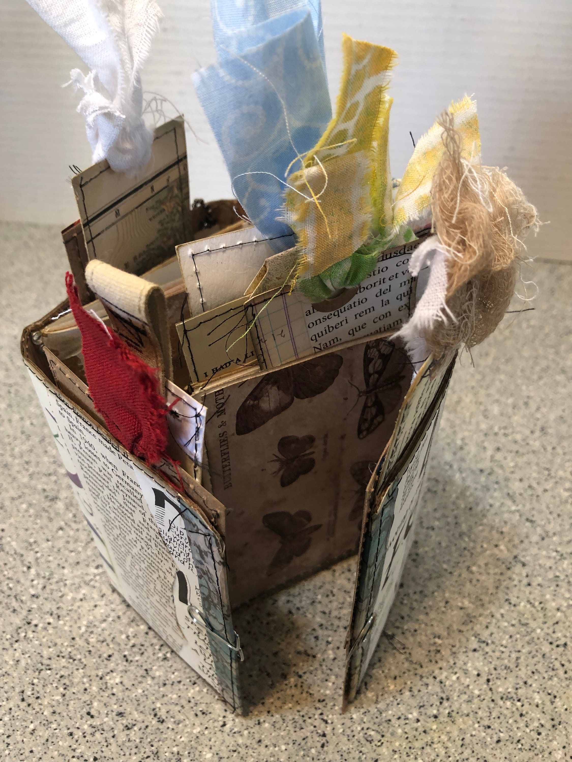 Four Fold Collaged Junk Journal - Etsy