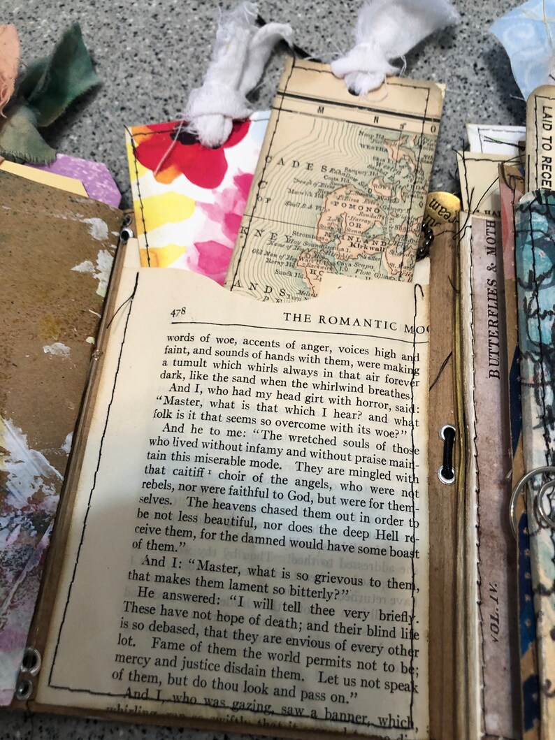 Four Fold Collaged Junk Journal - Etsy