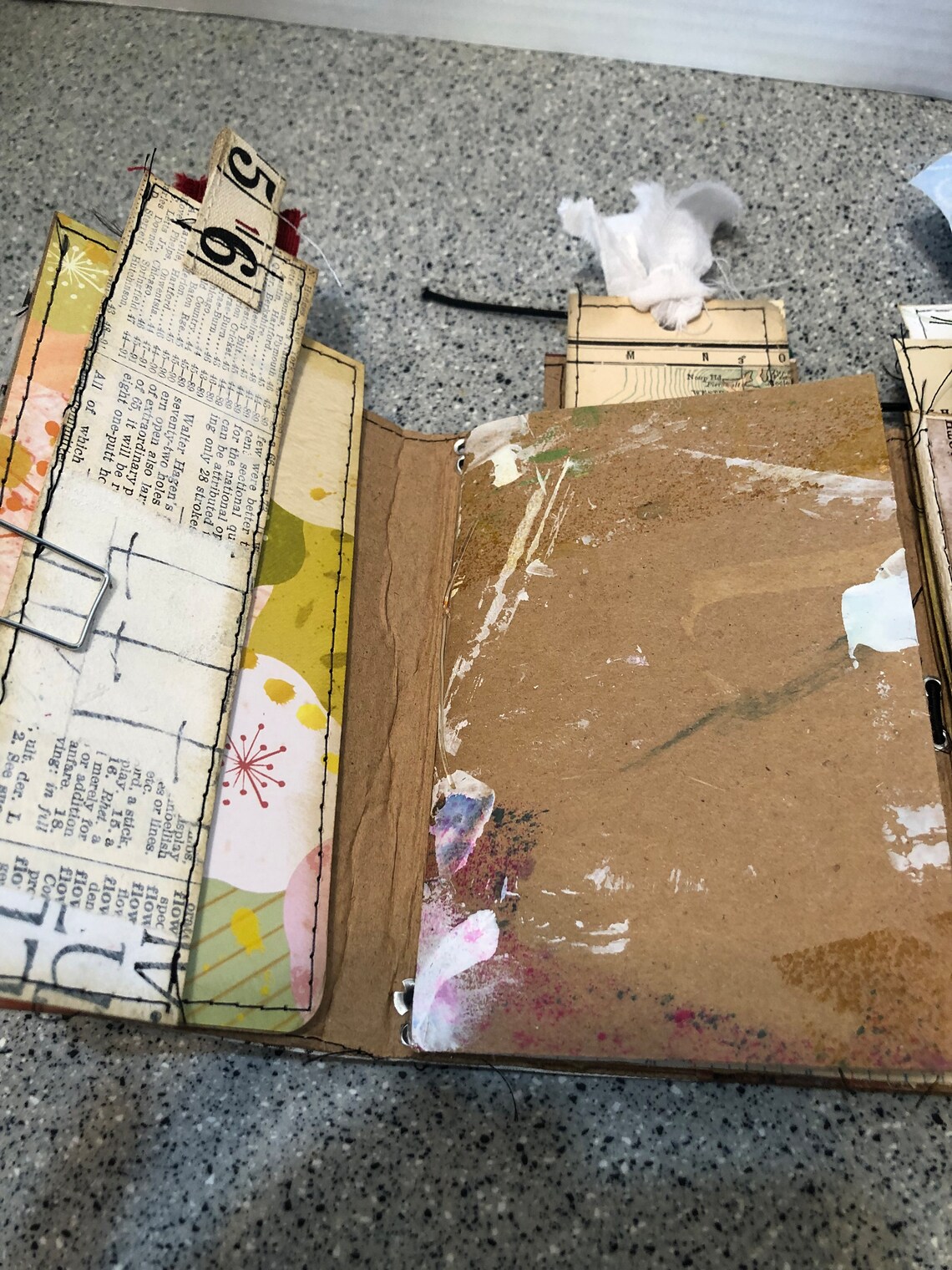 Four Fold Collaged Junk Journal - Etsy