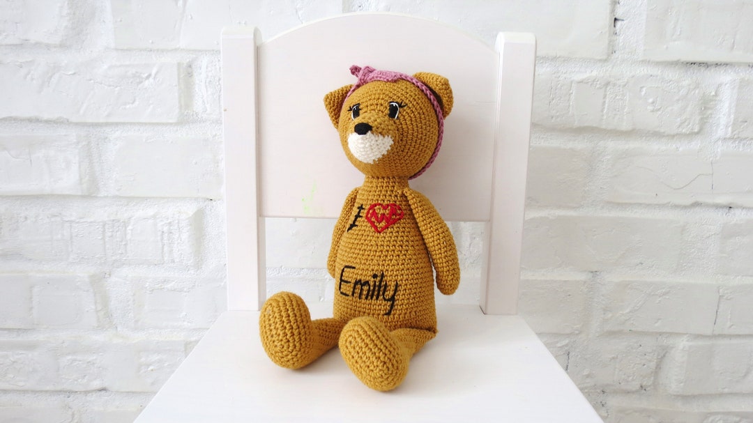 Crochet Scar Buddy Fox Personalized Heart Warrior Doll CHD Awareness ...