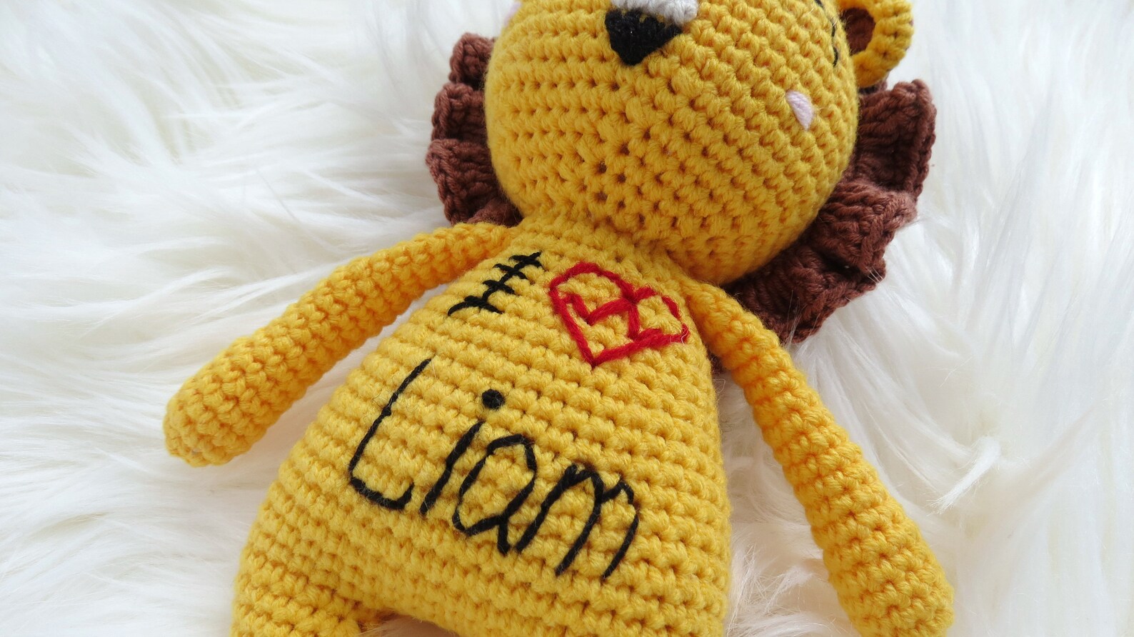 Crochet Lion Scar Buddy CHD Awareness Stuffed Toy Heart - Etsy