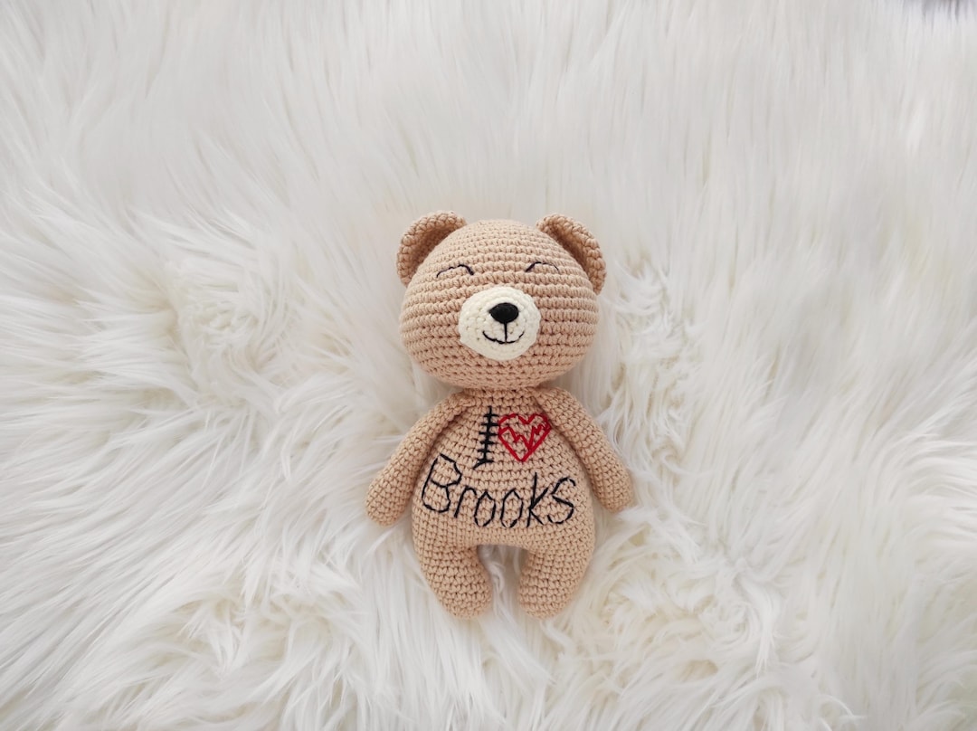 Personalized Heart Surgery Bear Heart Warrior Scar Buddy Crochet Doll ...