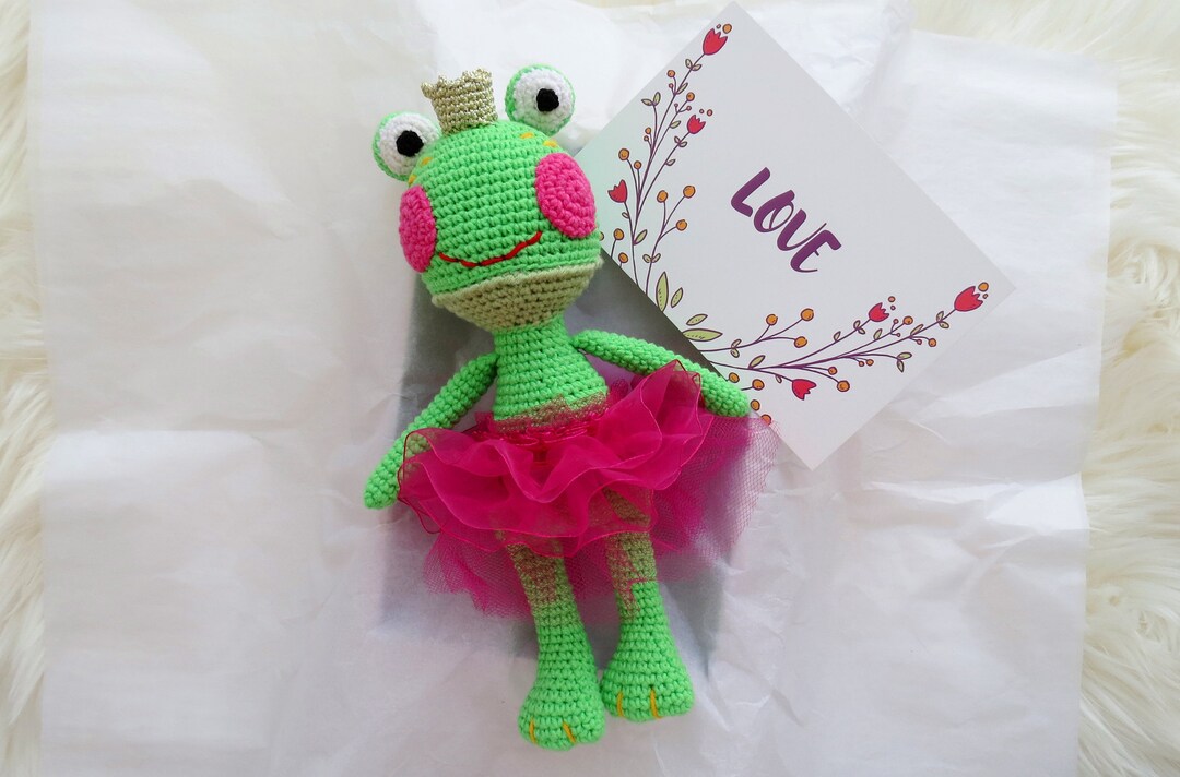Stuffed Frog Ballerina Princess Doll for Niece Second Birthday Girl ...