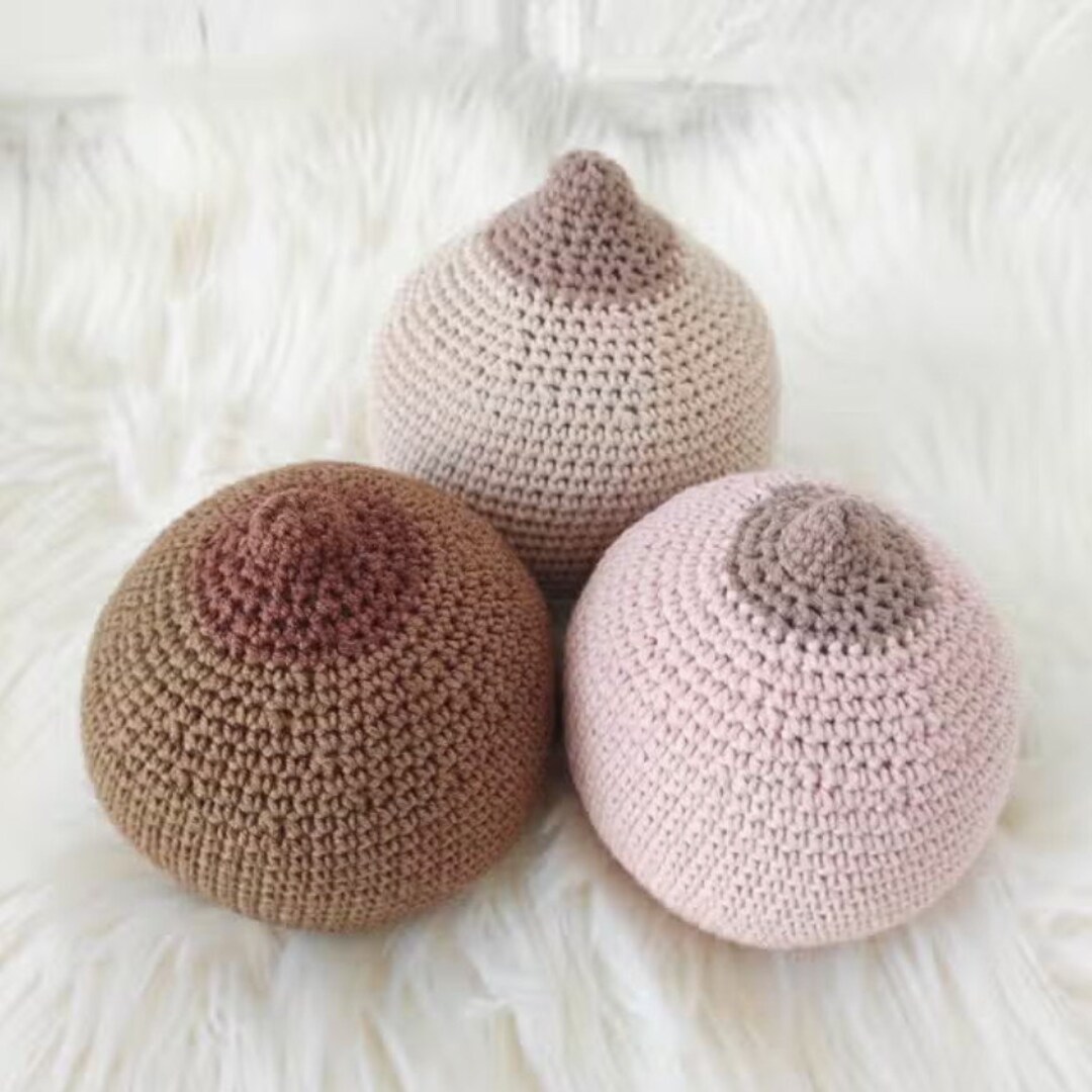Crochet Bust Gift Breast Demonstration Model for Lactation, Funny Gift ...