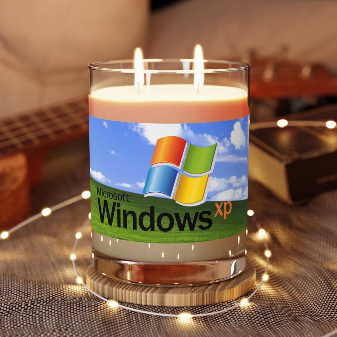 Windows XP Inspired Scented Candle - Nostalgic Home Decor, Relaxation ...