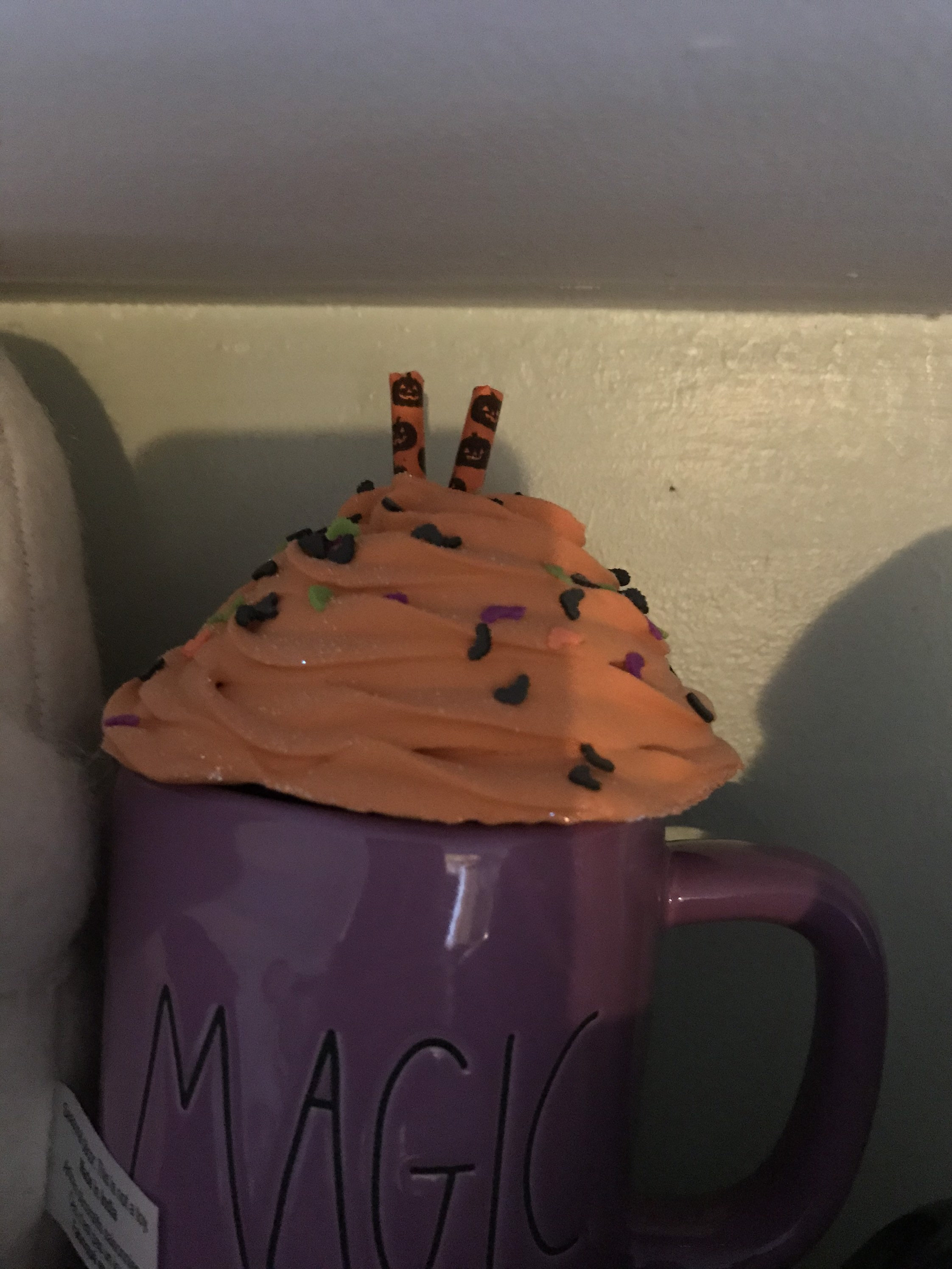 Drive Me Batty Fake Faux Whipped Cream Mug Topper Rae Dunn | Etsy