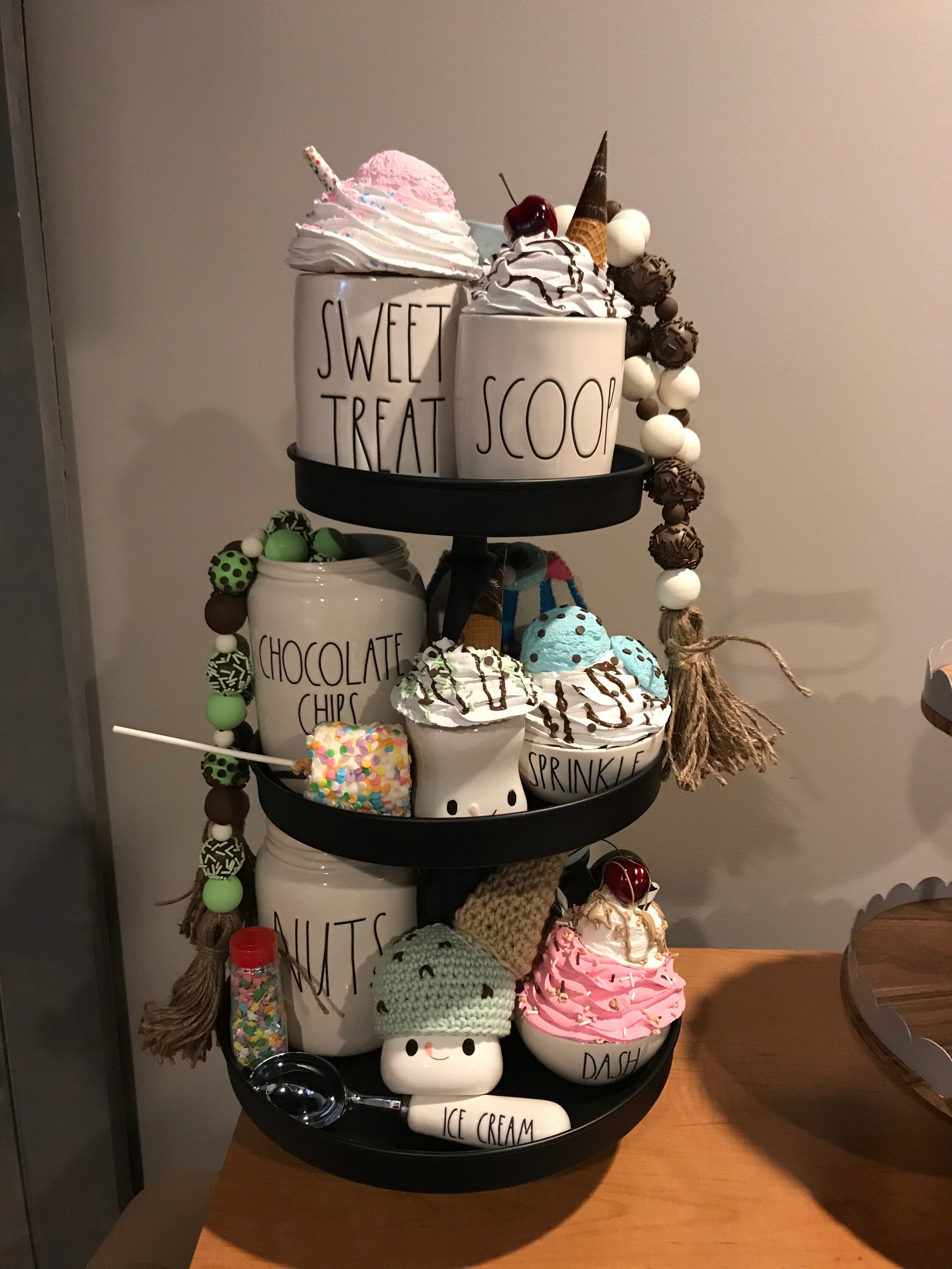 Ice Cream Scoop Wooden Sign-rae Dunn Inspired Home Accent | Etsy