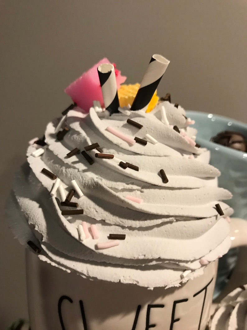 Neapolitan Sugar Wafer Cake Slice Faux Fake Whipped Cream Mug - Etsy