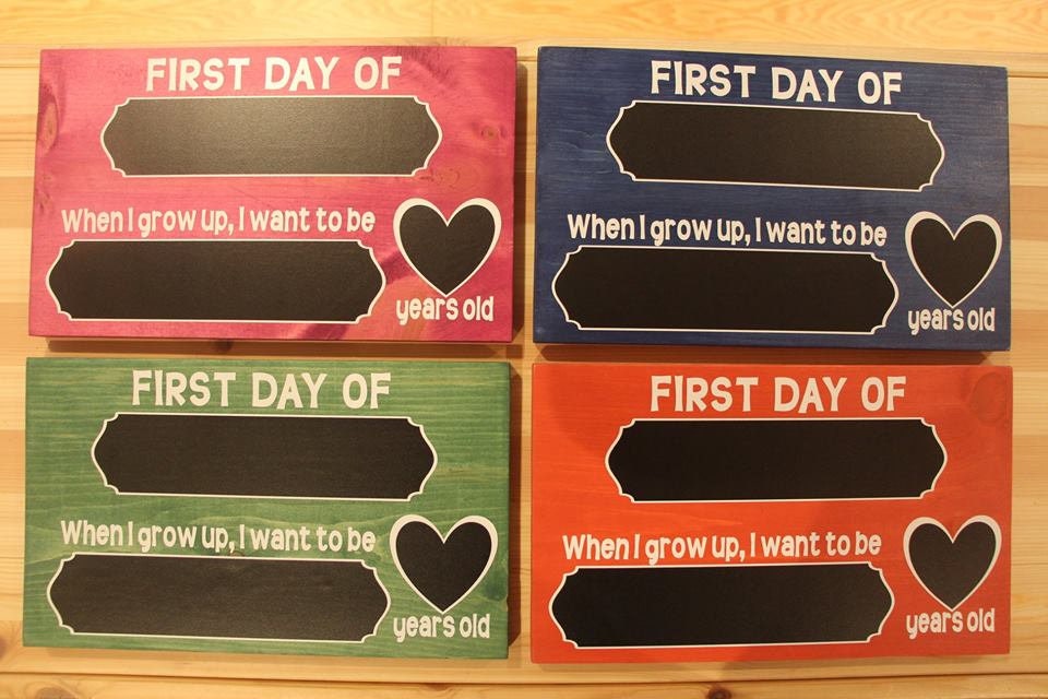 First & Last Day of School Resuable Sign - Etsy