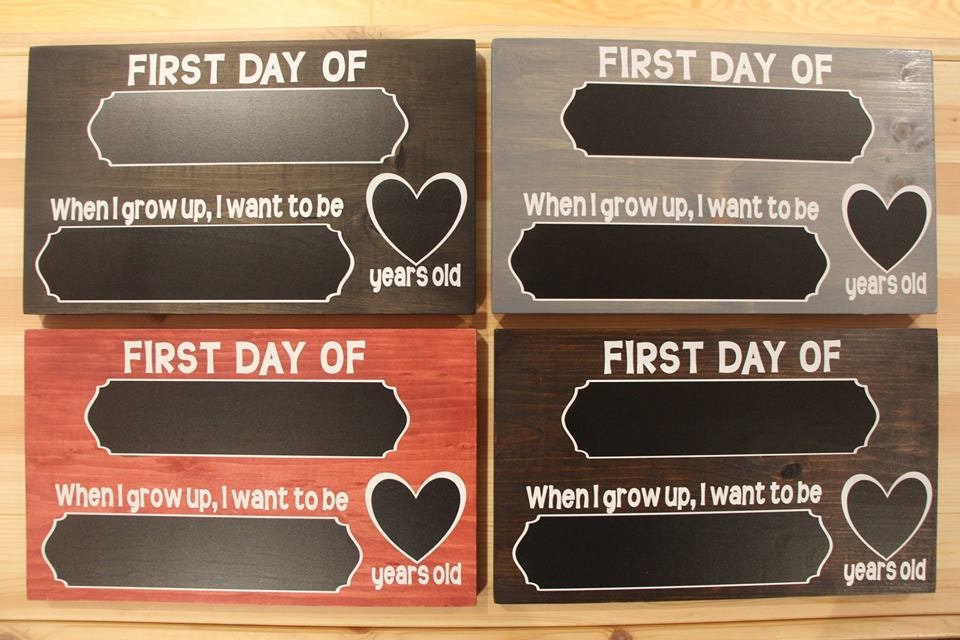 First & Last Day of School Resuable Sign - Etsy