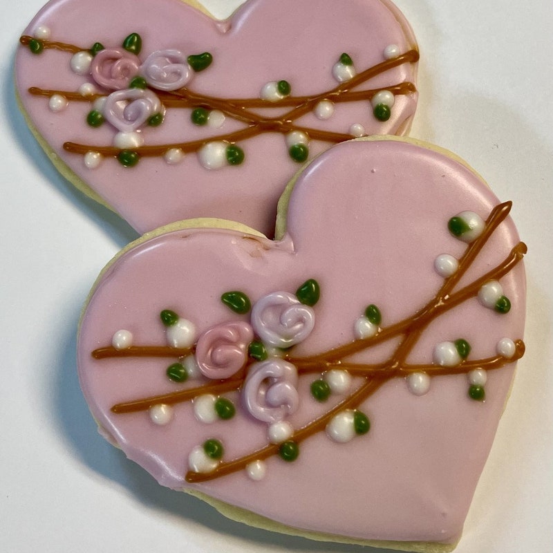 Heart Wedding Cookie - Etsy