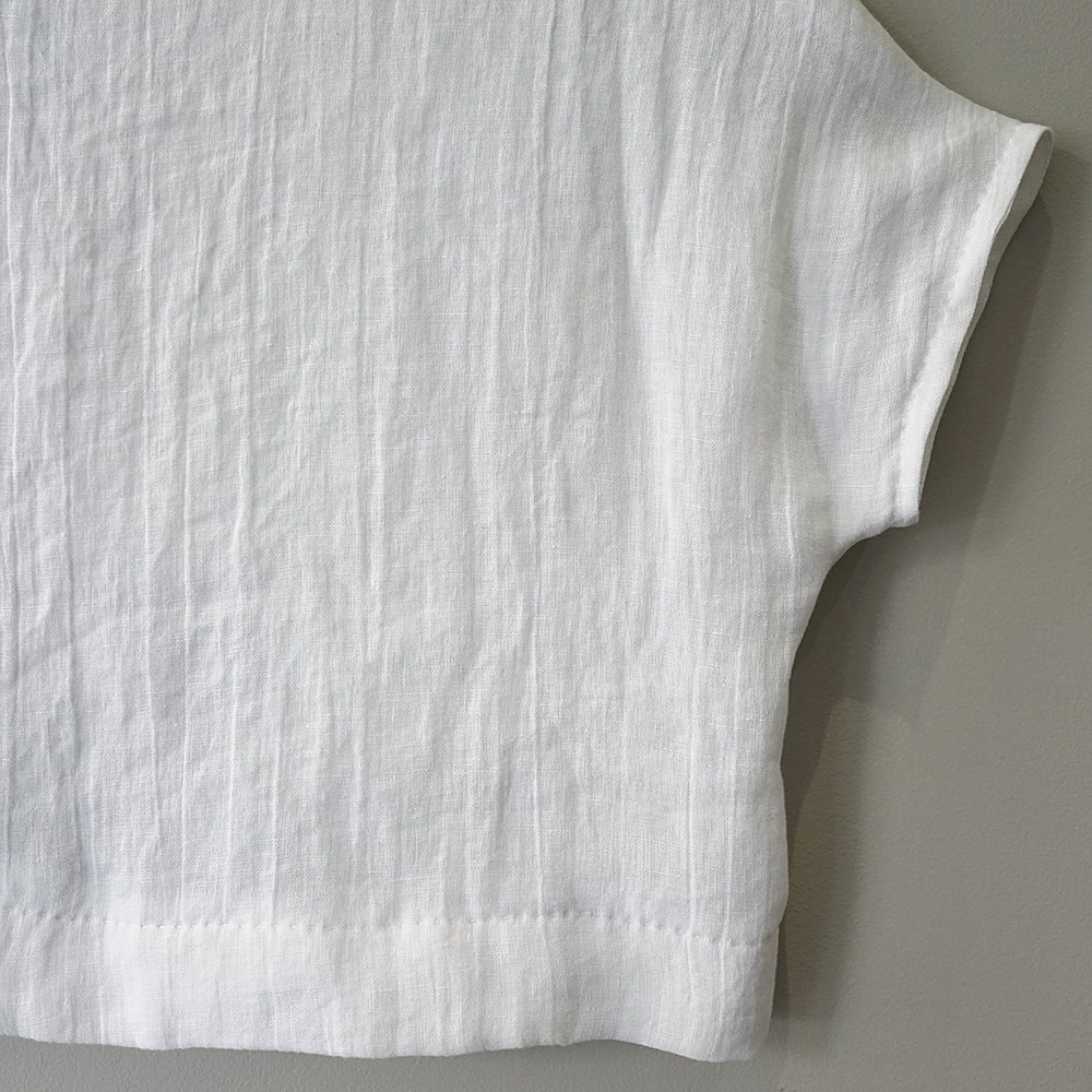 White Linen Top - Etsy
