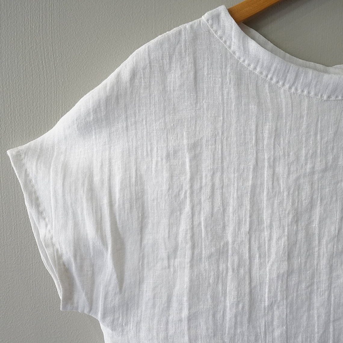White Linen Top - Etsy