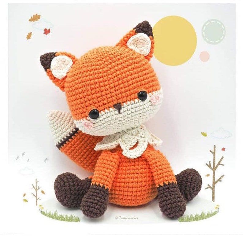 Handmade Organic Little Fox Toy Crochet Gift for Babyshower Newborn ...